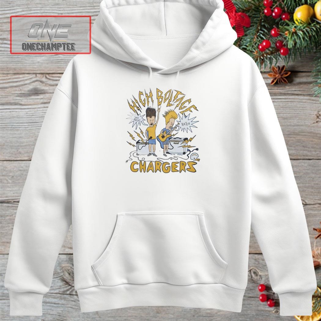 Beavis And Butt-Head X Los Angeles Chargers High Boltage Shirt, hoodie ...