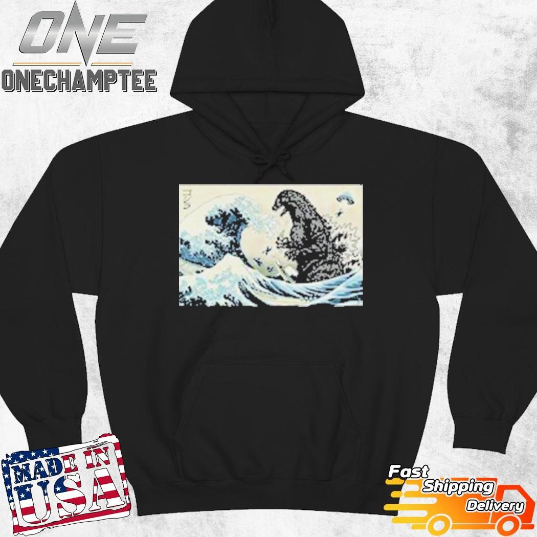 Godzilla X The Great Wave Off Kanagawa T-Shirt, hoodie, long sleeve tee
