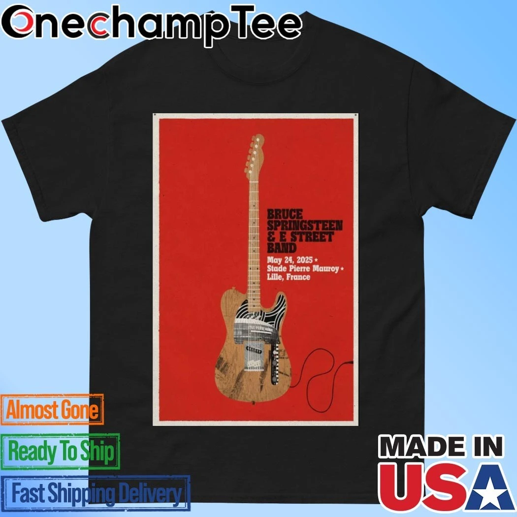 Official Bruce Springsteen And E Street Band Lille France 2025 Poster ...