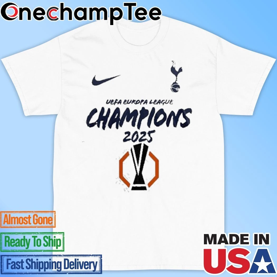 Official Nike x Tottenham Hotspur UEFA Europa League 2025 Champions T ...