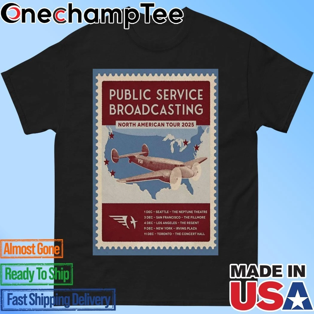 Official Public Service Broadcasting North American 2025 Shows Poster T ...