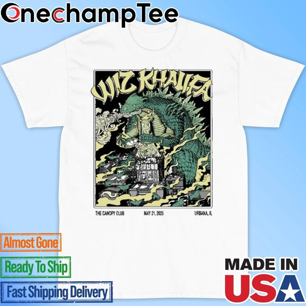 Official Wiz Khalifa May 21, 2025 Urbana, IL T-Shirt, hoodie, long sleeve tee