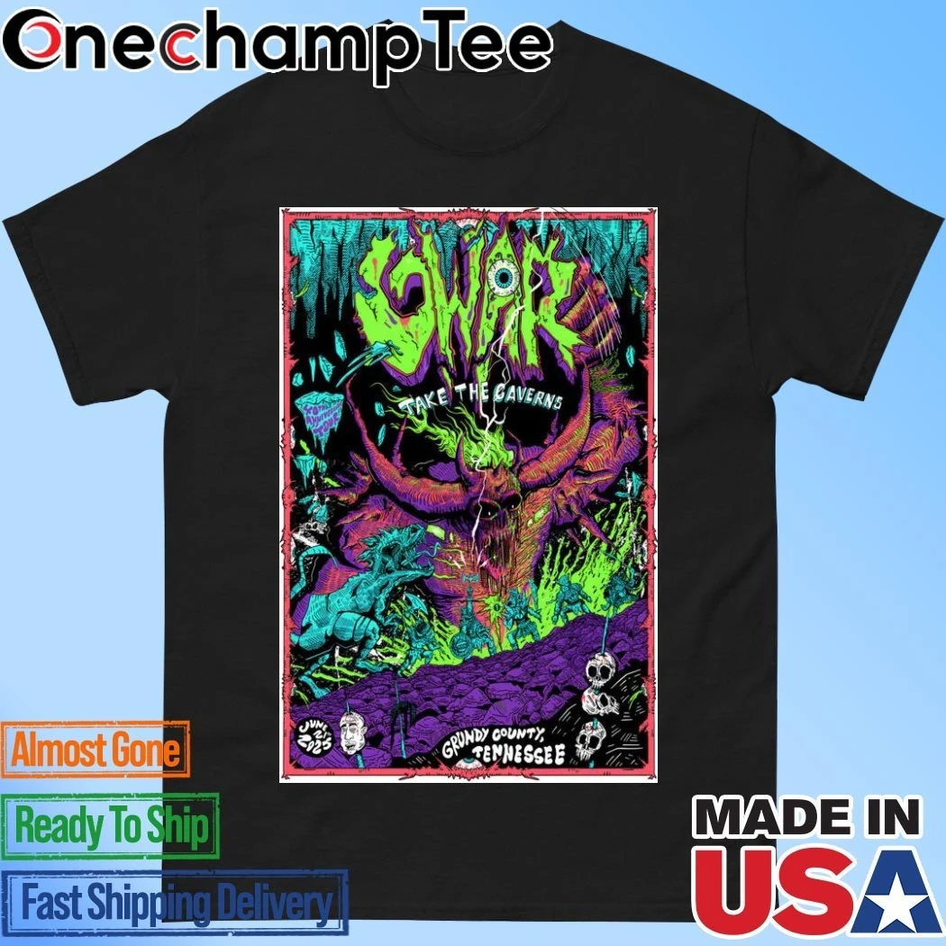 Original GWAR The Caverns June 21 2025 Poster T-Shirt, hoodie, long ...