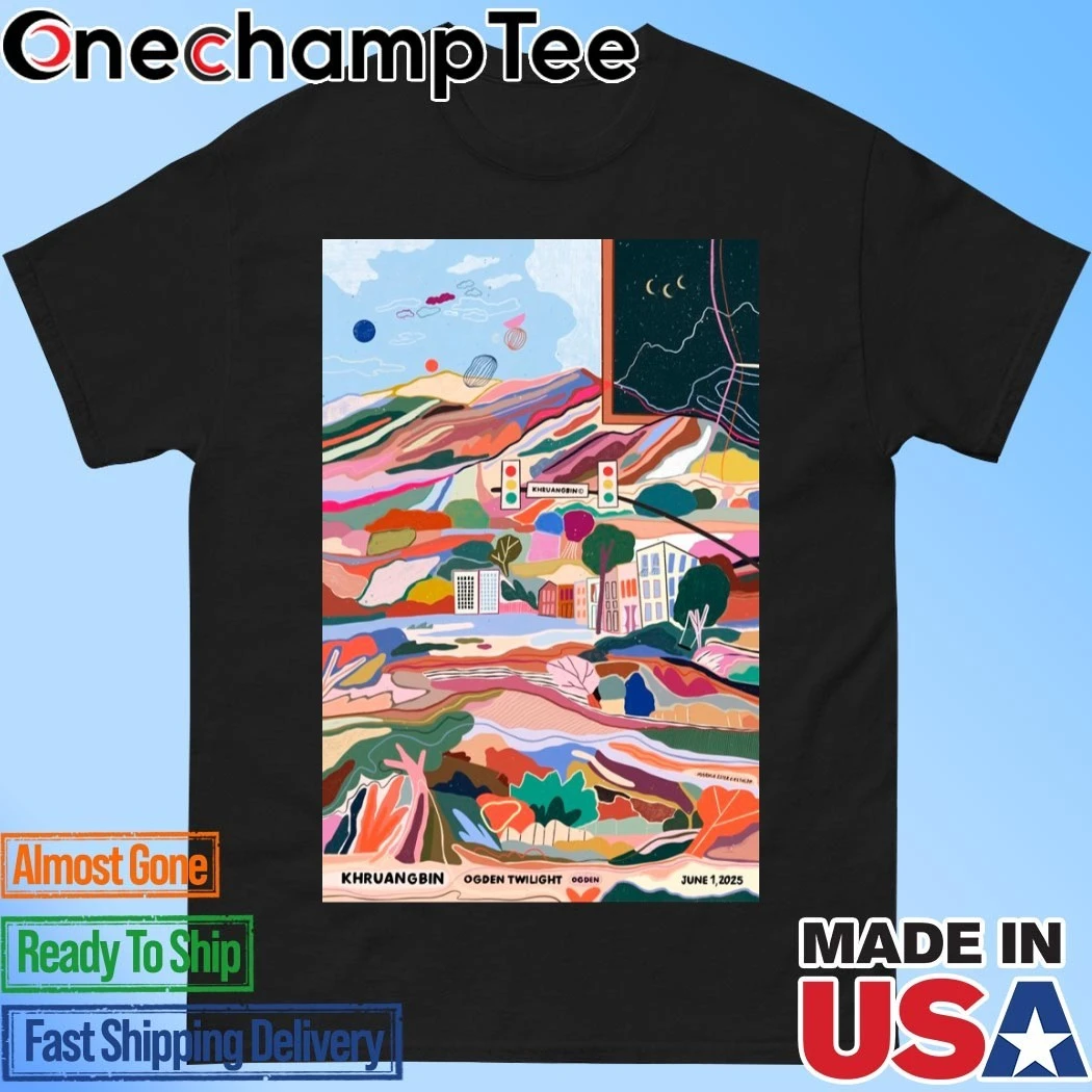 Original Khruangbin Ogden Twilight Ogden UT June 1 2025 Poster T-Shirt, hoodie, long sleeve tee