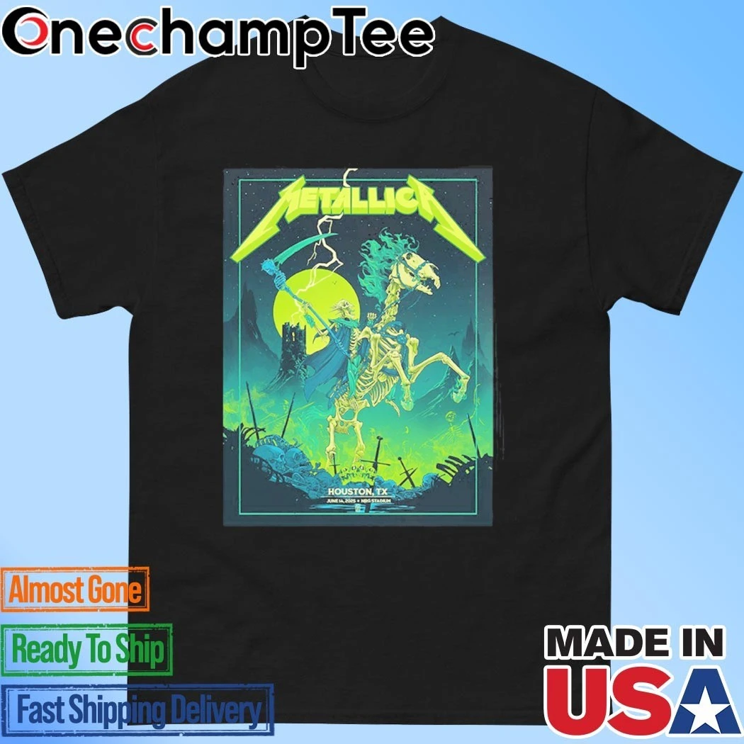 Original Metallica M72 Houston 2025 Merchandise Poster In Houston Texas ...