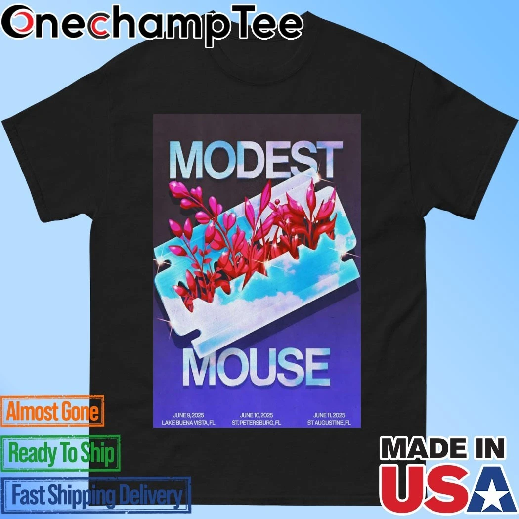 Original Modest Mouse June 9 2025 Lake Buena Vista, FL Poster T-Shirt ...