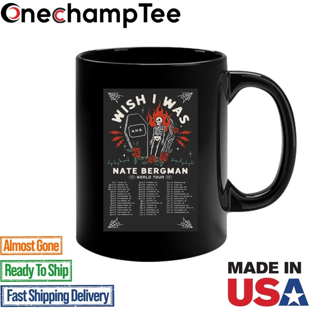 Original Nate Bergman World Tour 2025 Poster T-Shirt, hoodie, long ...