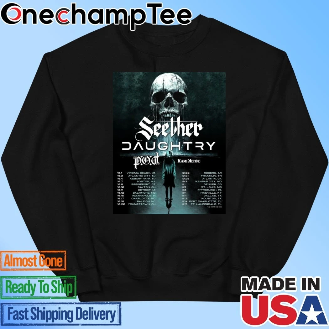 Original Seether Daughtry And P.O.D Tour Dates List 2025 with Kami ...