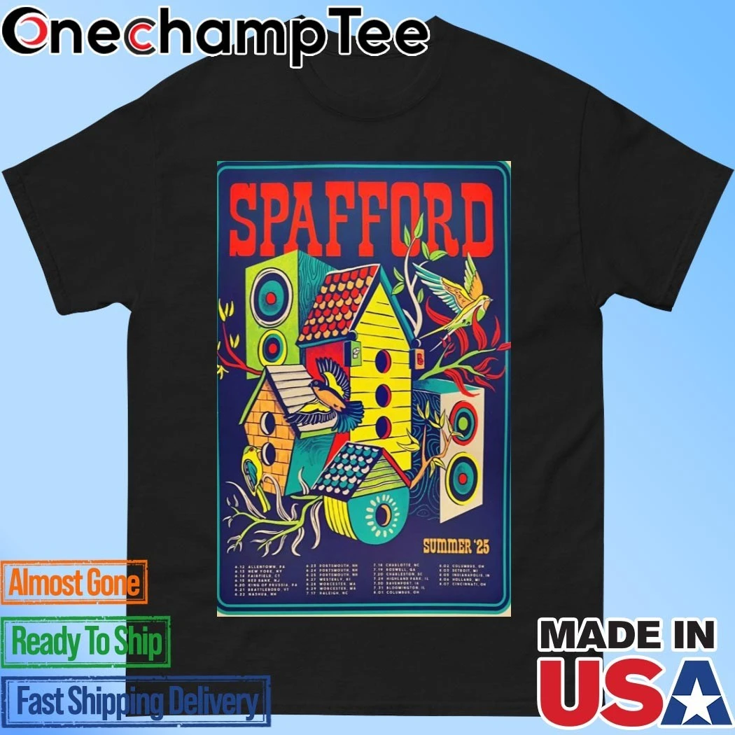 Original Spafford Summer Tour 2025 Poster T-Shirt, hoodie, long sleeve tee