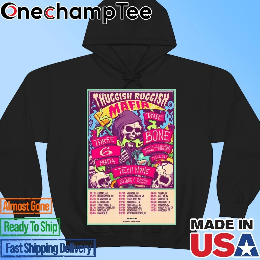 Original Thuggish Ruggish Mafia Tour 2025 Poster T-Shirt, hoodie, long ...