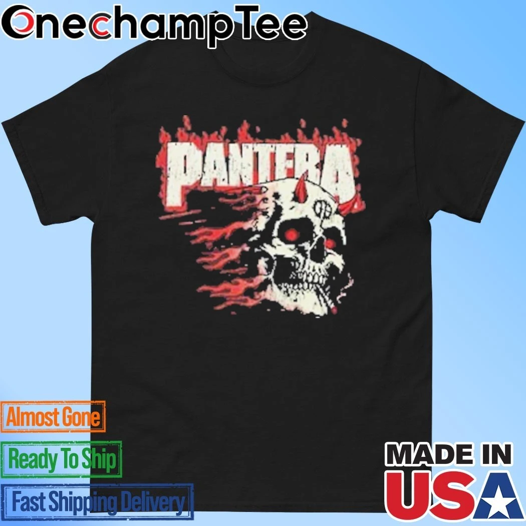 Original Pantera Smoking Skull 2025 Tour T-Shirt, hoodie, long sleeve tee