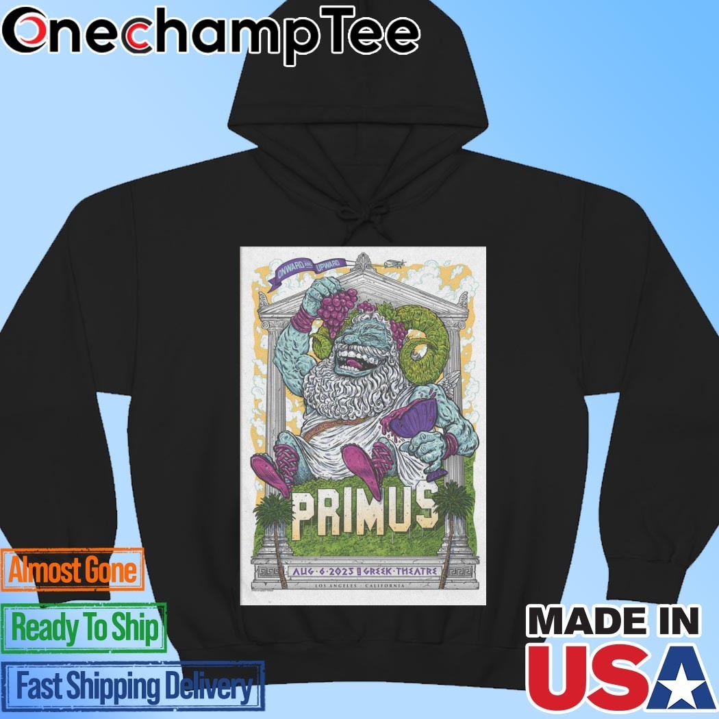 Original Primus Greek Theatre In Los Angeles CA August 6 2025 Poster Limited Edition T-Shirt ...